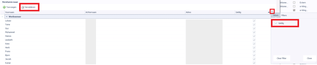 Welke medewerkers gebruiken de P4F app nog niet? - Plan4Flex